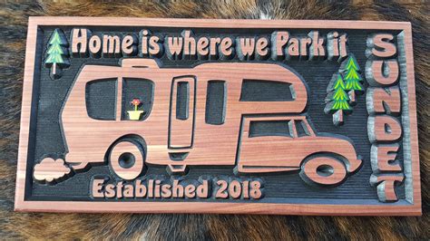 Personalized Rv Class C Sign Camping Home Is Where You Park It