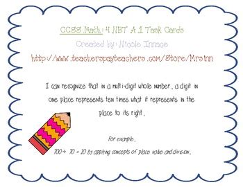 Place Value Task Cards By MrsInn Teachers Pay Teachers