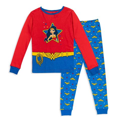Dc Comics Justice League Wonder Woman Pajama Shirt And Pants Sleep Set
