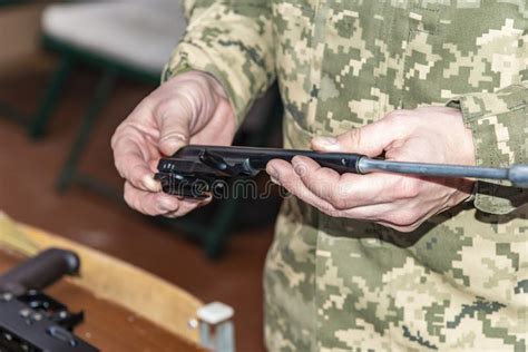 Disassembly Of The Kalashnikov Assault Rifle For Subsequent Cleaning