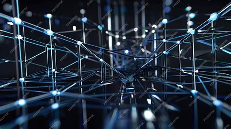 Premium Photo 3d Computer Network Concept Background Generated By Ai