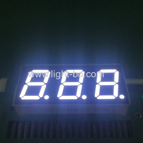 Ultra White Digit Segment Led Display Common Anode With Mm LONG Pins Manufacturers
