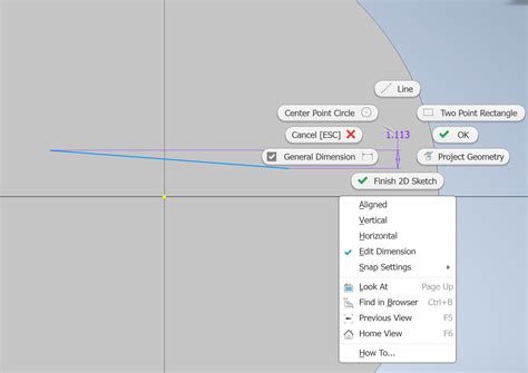 如何在 Inventor 的零件草图中创建对齐尺寸