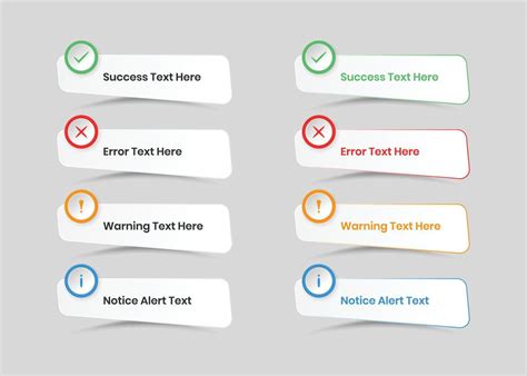 Minimalist Alert Label Design With Abstract Icon And Curve Shadow