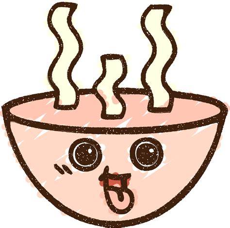 Hot Rice Chalk Drawing PNG