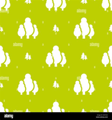 Seamless Trees Pattern Stock Vector Image Art Alamy