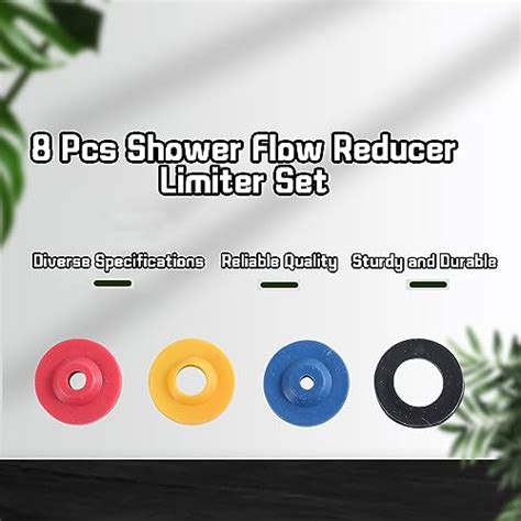 Outlet 8 Pcs Shower Flow Reducer Limiter Set Water Flow Restrictor In 4