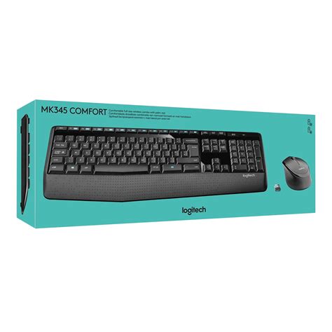 Buy Logitech Mk345 Wireless Keyboard And Mouse Combo 1000 Dpi Spill Resistant Black Online Croma
