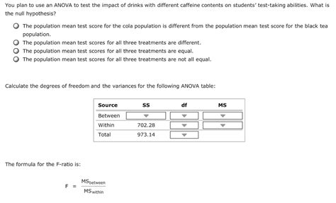 Solved 6 Hypothesis Testing With Anova Aa Aa E Opinions