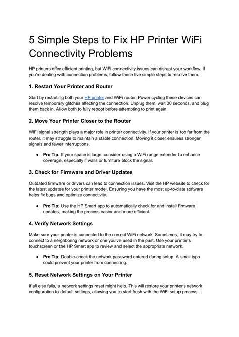 Ppt Simple Steps To Fix Hp Printer Wifi Connectivity Problems Powerpoint Presentation Id