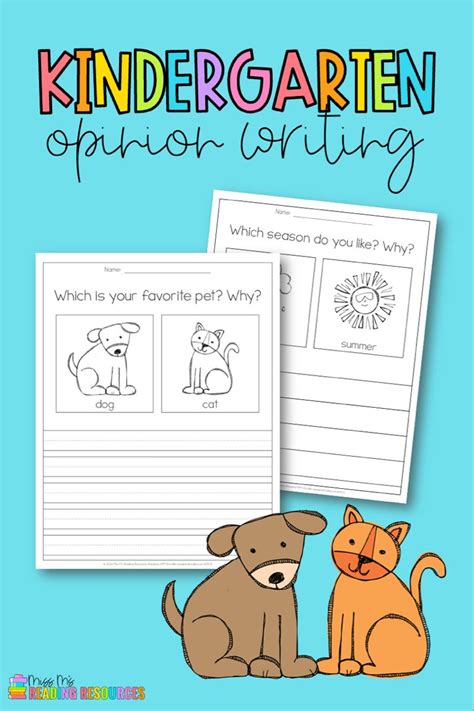 Kindergarten Opinion Writing Opinion Writing Prompts Kindergarten