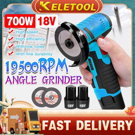 Cordless Grinder 18v Li Ion Portable Electric Angle Grinder Cordless Mesin Grander Diamond