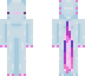 Cyan Axolotl Minecraft Skins