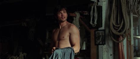 Auscaps Tom Welling Shirtless In The Fog