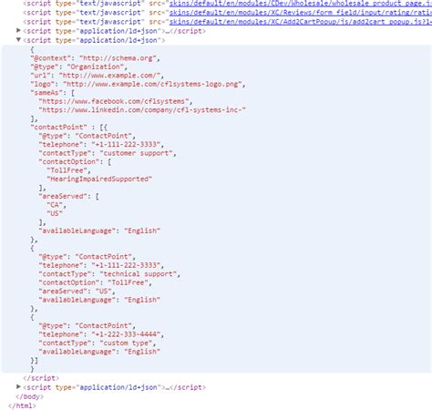 Site Structured Data