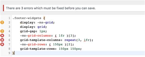 42528 Customizer Css Cant Save Css Grid Wordpress Trac