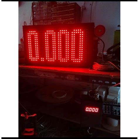 Jual Timbangan Gantung 40kg Seven Segment Wireless Dengan Layar P10 Ukuran 16x32 Cm Bisa Untuk