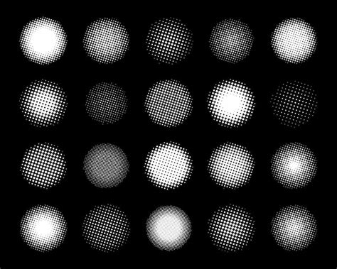 Premium Vector Set Of Halftone Design Elements