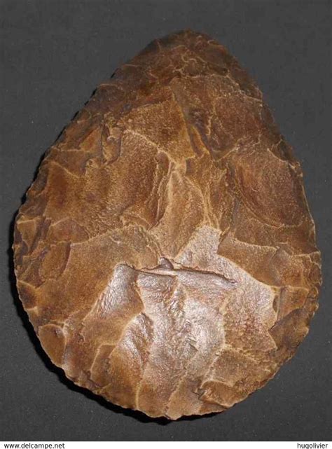 Arqueología Silex Taillé En Biface Préhistoire Paléolithique