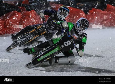 Sanok Poland 8th Mar 2025 Texom European Individual Ice Speedway