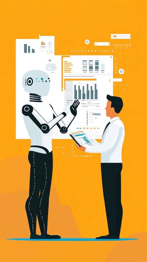 Businessman Using Ai Algorithm For Data Analysis And Business Strategy
