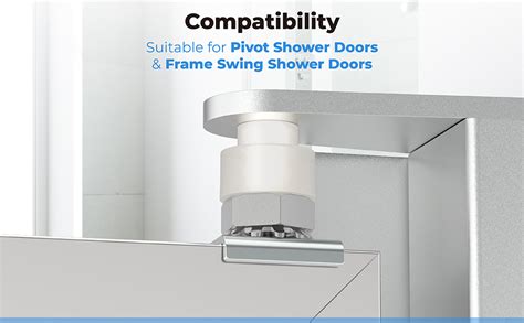 Glass Shower Door Pivot Repair Kit With Stainless Steel Pivot Pin