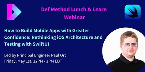 Learning Swift Rethinking Ios Architecture And Testing With Swiftui Lunch And Learn On May 1