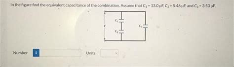 Solved In The Figure Find The Equivalent Capacitance Of The Chegg