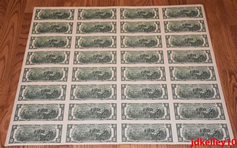 2 Uncut Currency Sheets Uncut Currency Sheets Uieb