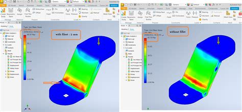 Fillet And Stress Analysis Autodesk Community