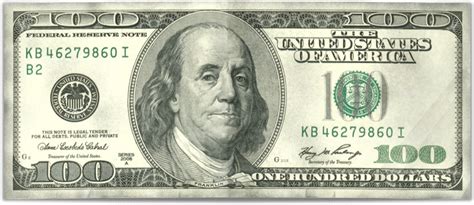 100 Dollar Bill Back
