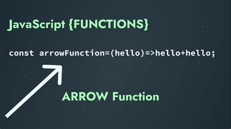 Functions In Javascript Including Arrow Function Before Learning