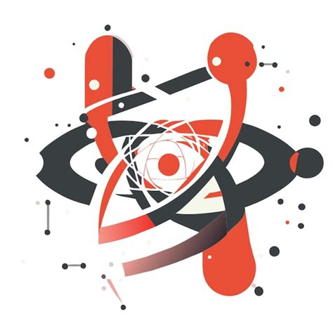 Atoms Colliding In A Particle Accelerator Vector Illustration Flat 2 Premium Ai Generated Vector