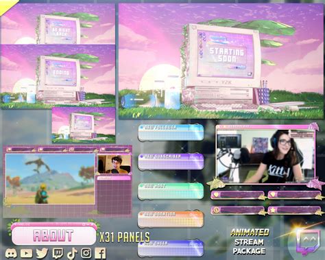 Twitch Cute Overlays Animated Kawaii Overlays By Spartacrxx On Deviantart