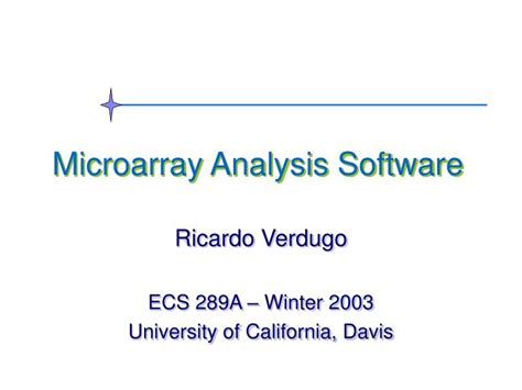 PPT Microarray Analysis Software PowerPoint Presentation Free Download ID
