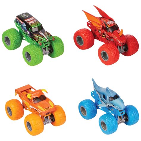 Monster Jam Tough Treads 164 Coffret 4 Monster Trucks Smyths Toys