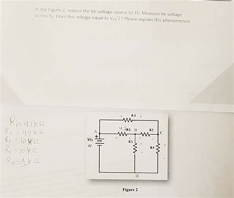 Solved In The Figure 2 Reduce The 6V Voltage Source To 3V Chegg Com