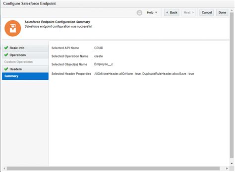 Oracle Integration Cloud CRUD Operation Create Using Salesforce