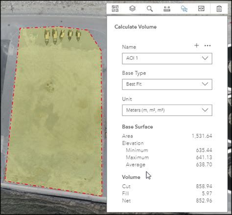 Perform Cut And Fill Volume Calculation—portal For Arcgis Documentation For Arcgis Enterprise