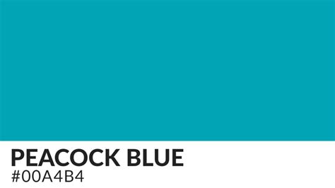 The Peacock Blue Color And Everything To Know About It Hipfonts