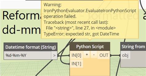Python Script Datetime Conversion List Revit Dynamo