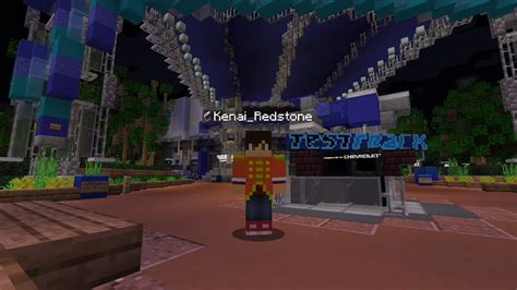 Mcparks En La Atracción De Disneyland Testtrack En Minecraft Youtube