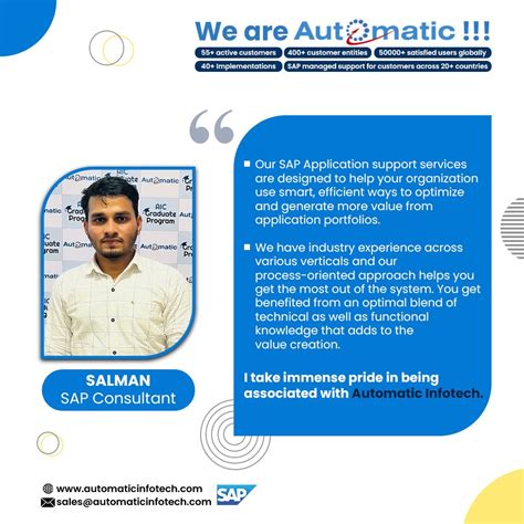 Automatic Infotech On Linkedin Iamautomatic Sap Sapservices Sapproducts Itservices