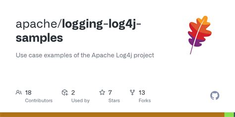 Github Apachelogging Log4j Samples Use Case Examples Of The Apache