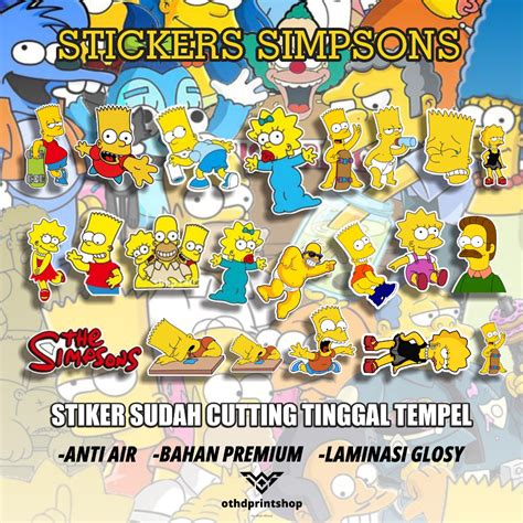 Jual Stiker Pack Stiker Simpson Stiker Simpsons Sticker Pack Simpson Shopee Indonesia