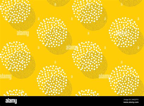 Dotwork Circles Seamless Pattern Background Noise Stipple Dots Texture Dotted Vector Stock