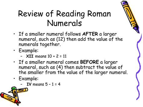 Ppt Adding And Subtracting Roman Numerals Powerpoint Presentation