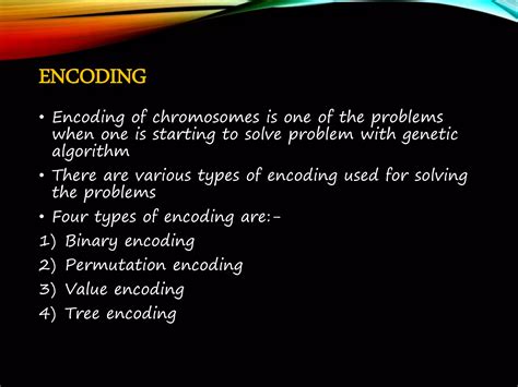 Machine Learning Genetic Algorithm Pptx