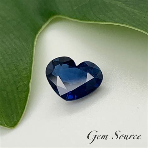 Blue Sapphire Heart Shape 125ct Gem Source