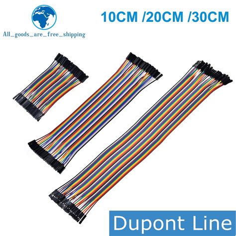 Dupont Line 10 ซม 20 ซม 30 ซม 40pin ชายชาย ชายกับหญิงหญิงจัมเปอร์ลวด Dupont สายสําหรับ Arduino